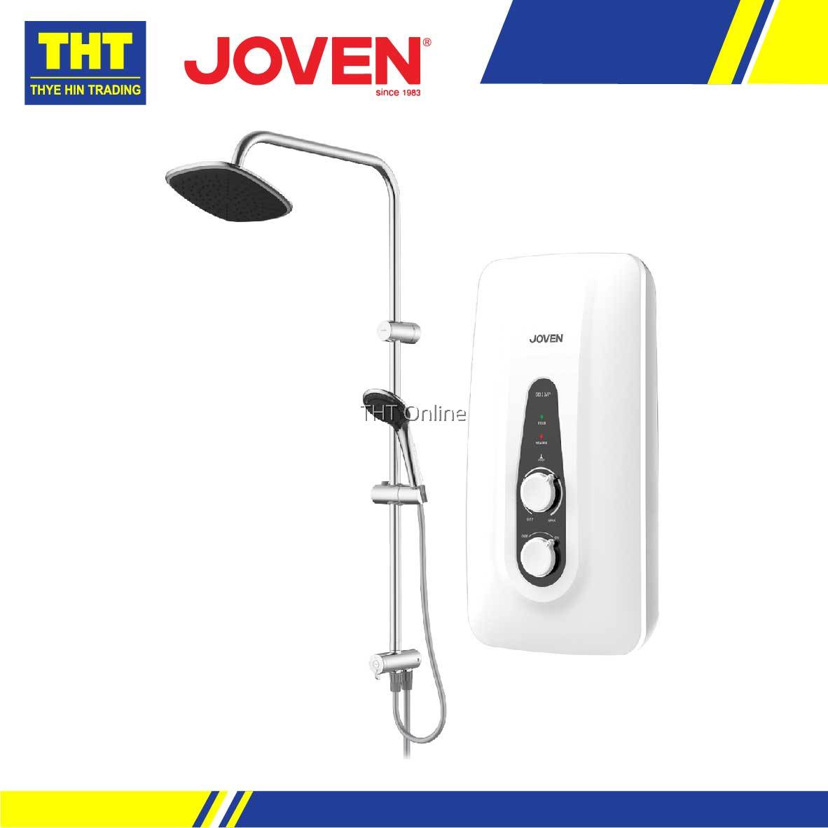 Joven Inverter DC Silent PUMP water Heater With Rain Shower White Color SB11iP With RS ( White )