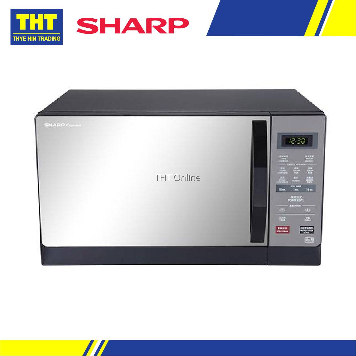 [25L] Sharp Microwave Oven Touch Control Black Colour Grey Cavity Steam ...