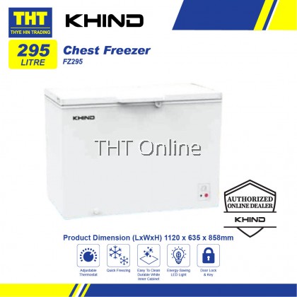 [295L] Khind Chest Freezer With Inner Light FZ295