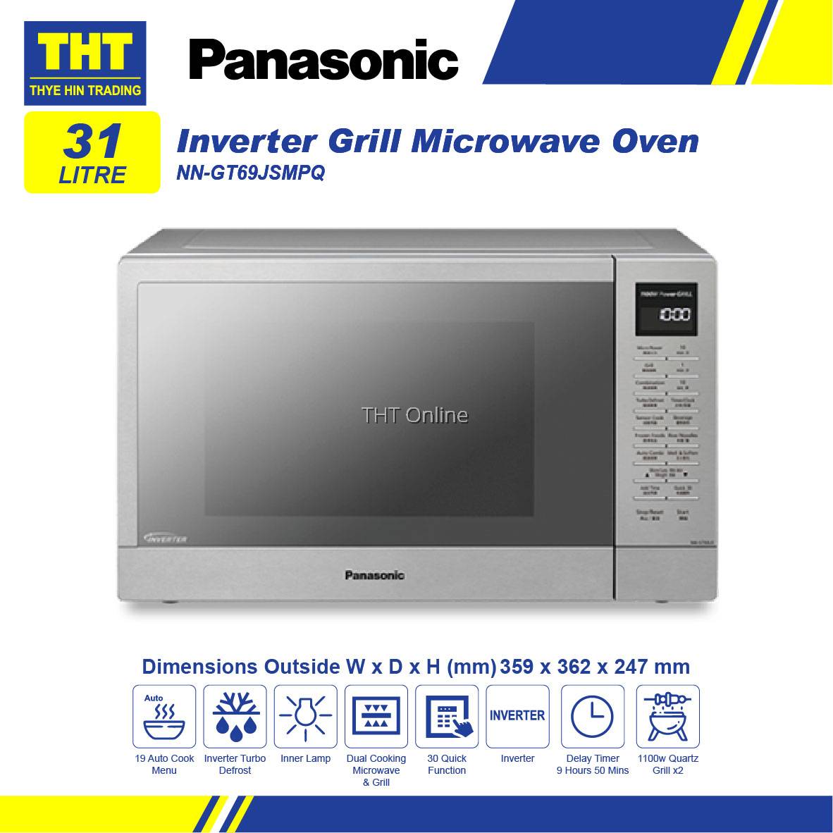 panasonic microwave with grill function