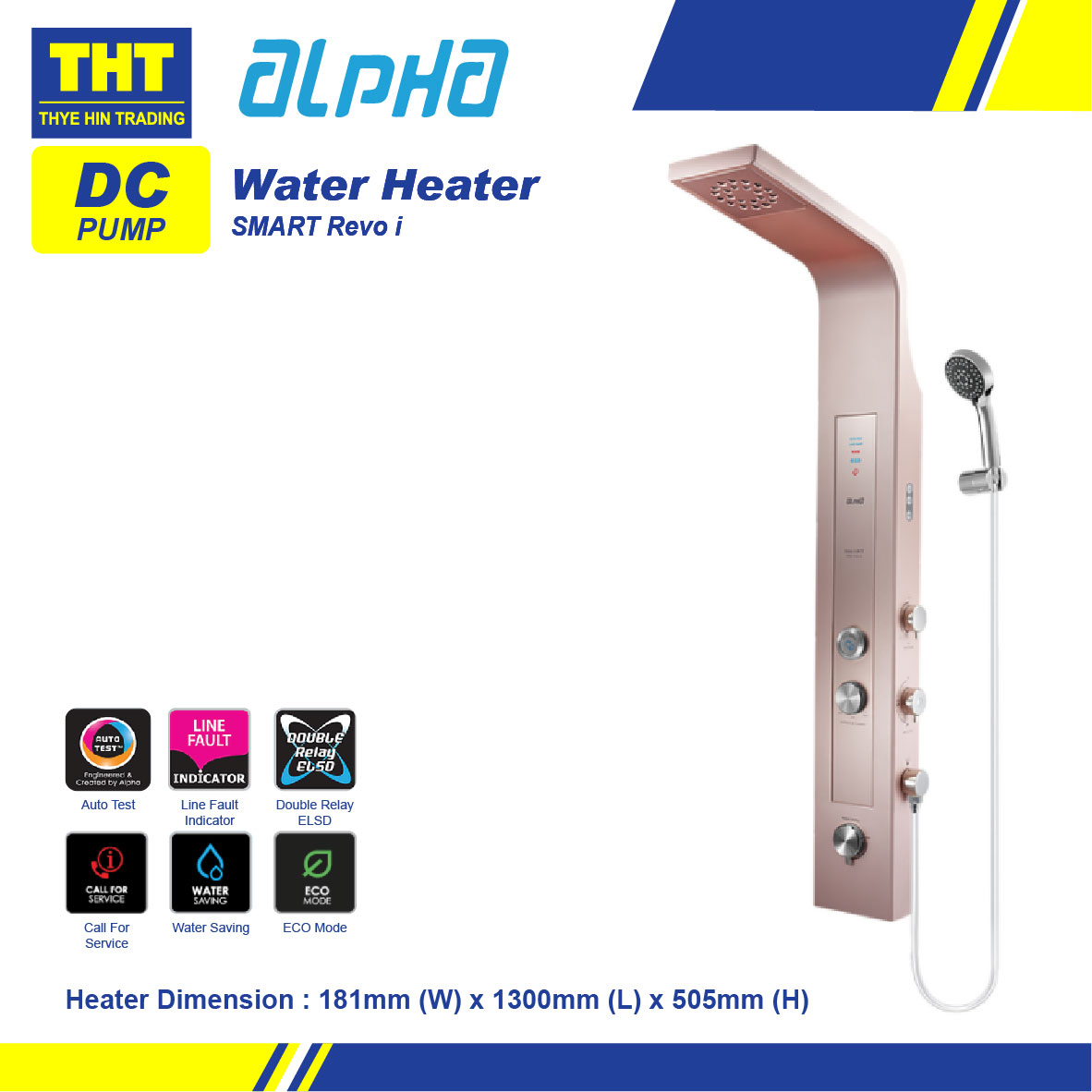 [OFFLINE MODEL] Alpha Smart Revo (i) Water Heater With DC Pump